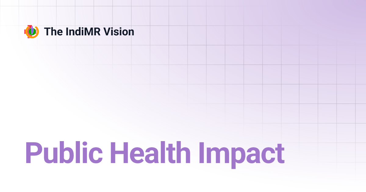 Public Health Impact | The IndiMR Vision
